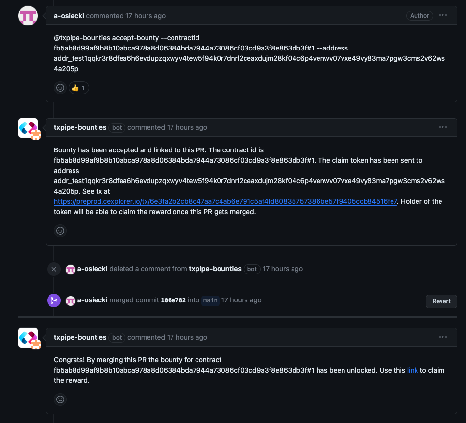 TxPipe Bounties – TxPipe Bounties